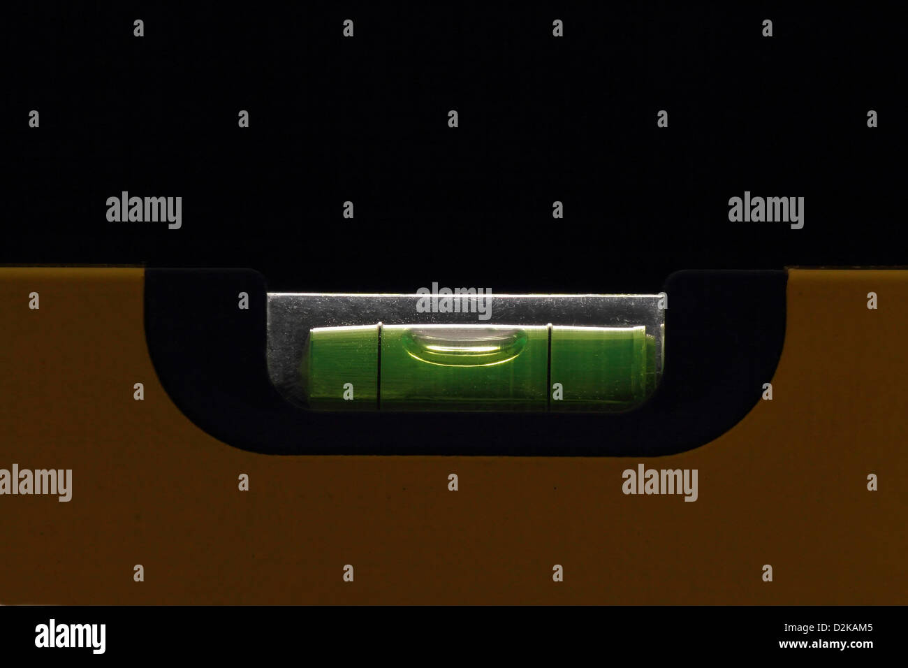 Balanced Bubble of an air level with backlight Stock Photo - Alamy