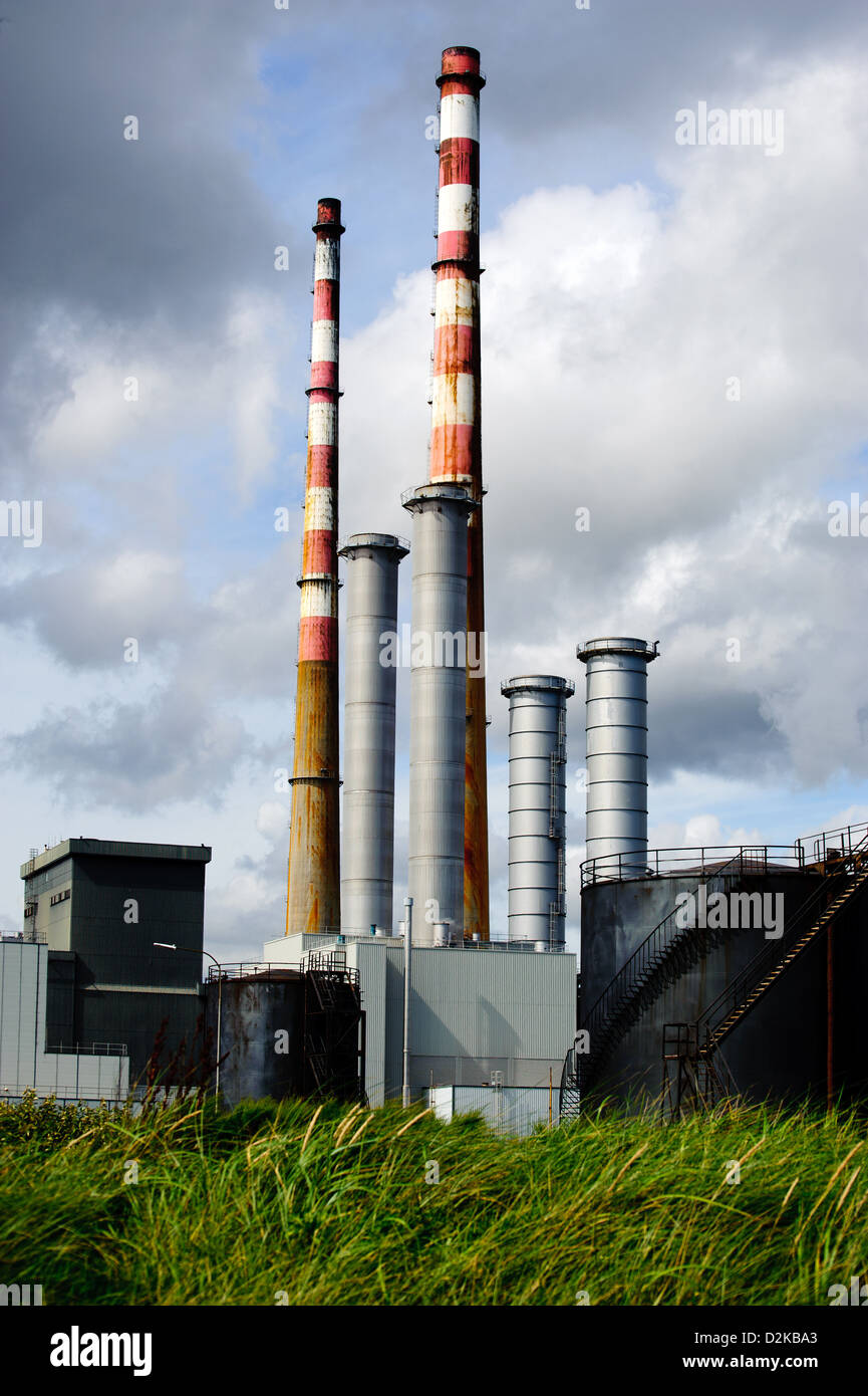 Poolbeg Generating Station Stock Photo - Alamy