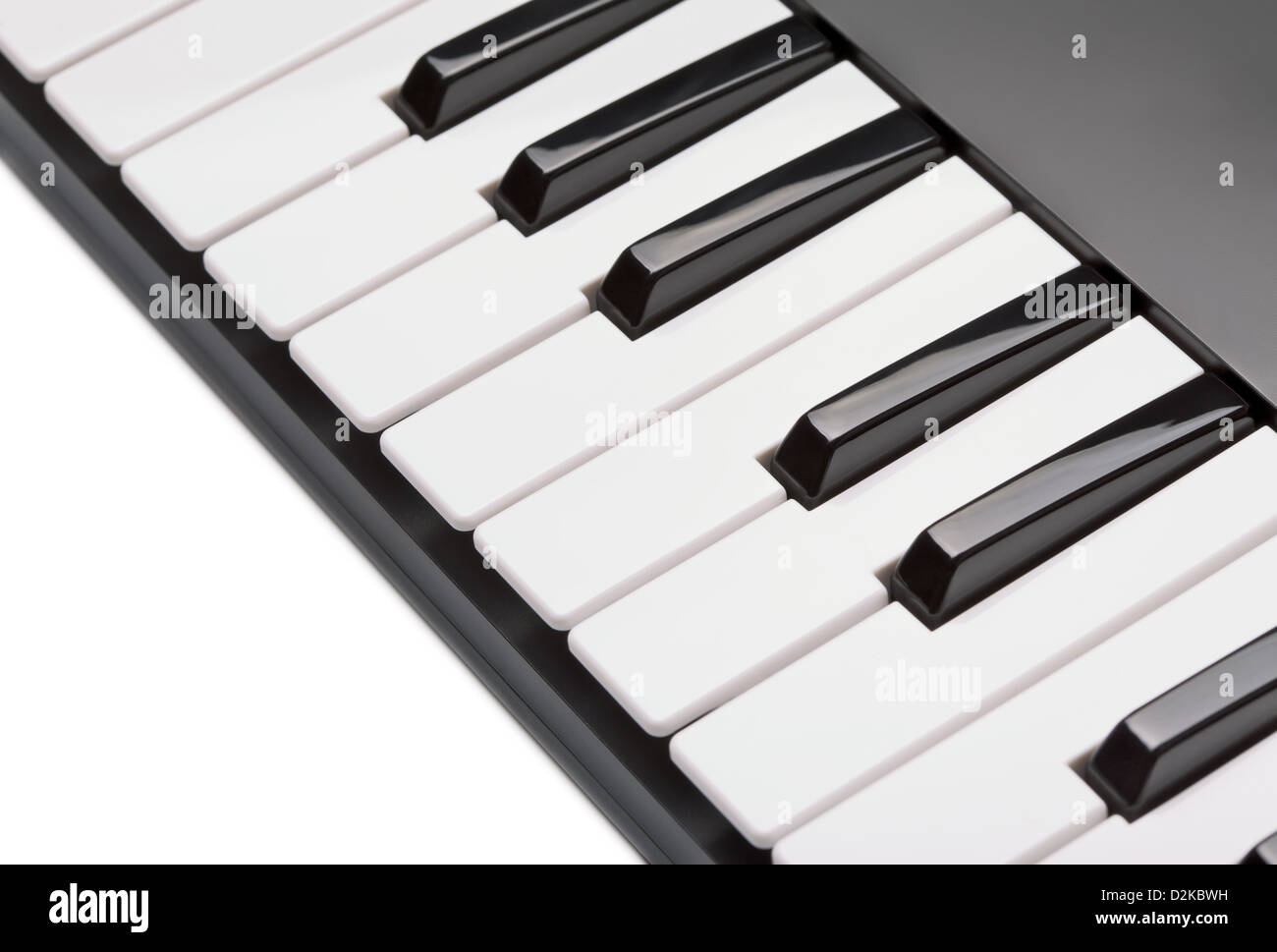 digital midi keyboard isolated on white background Stock Photo - Alamy