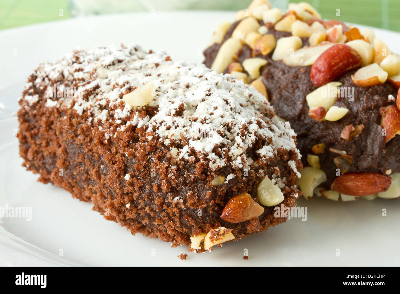 Chocolate cake with nuts hi-res stock photography and images - Alamy