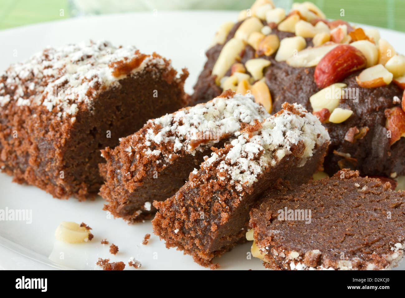 Chocolate cake with nuts hi-res stock photography and images - Alamy