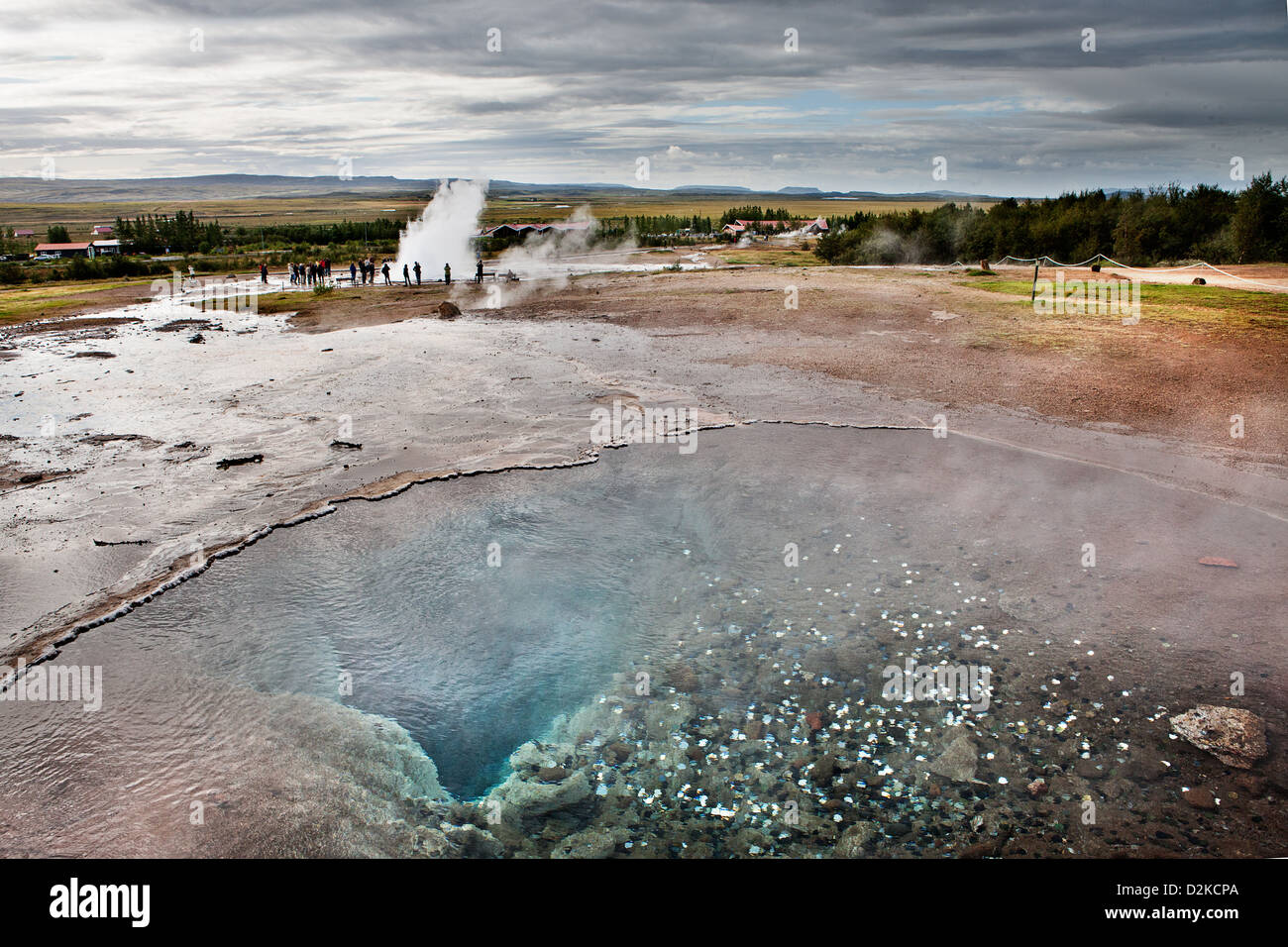 The Great Geyser, Strokkur, Iceland Stock Photo - Alamy