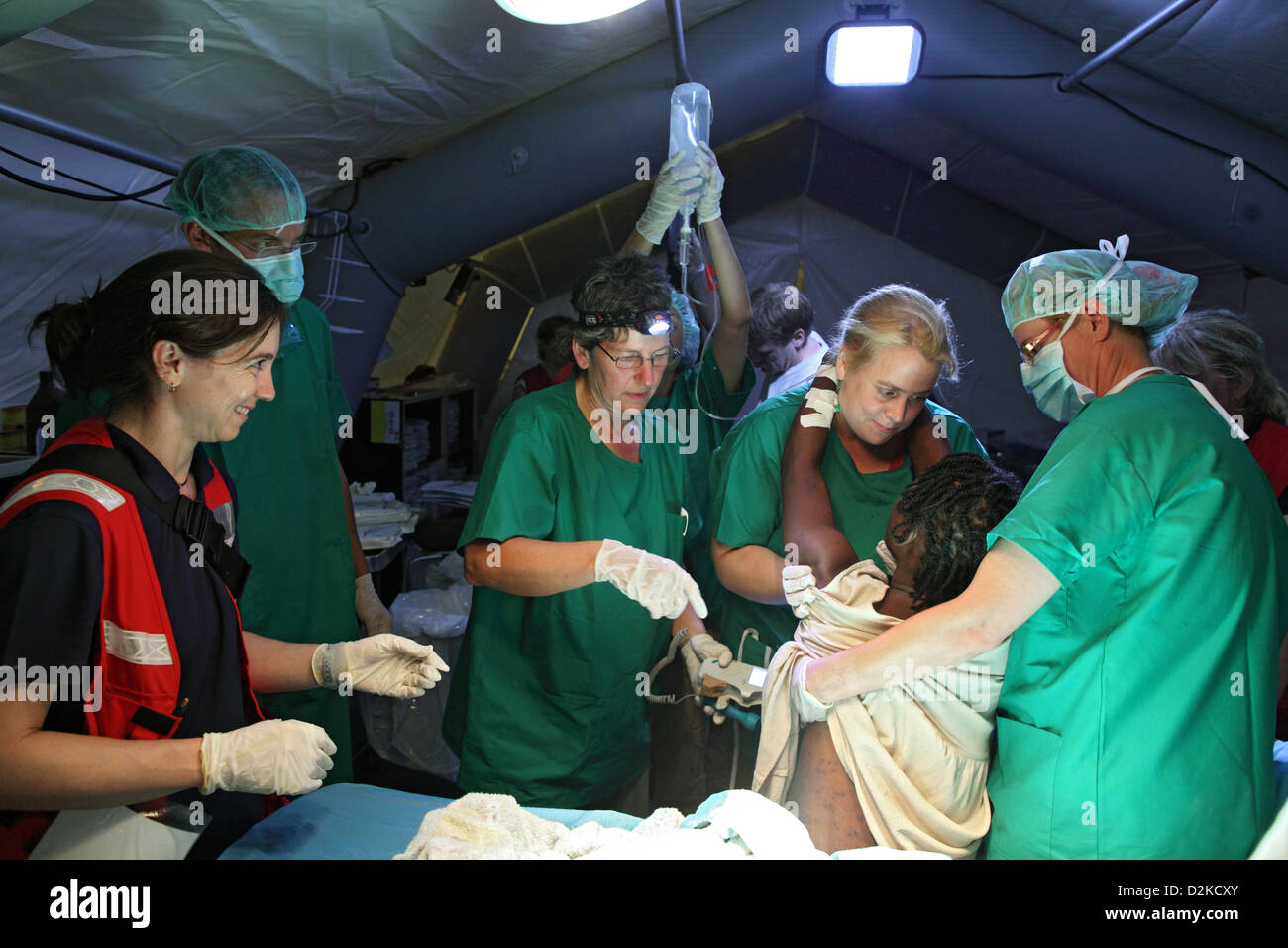 Carrefour, Haiti, the first birth in the operating room of the Field ...