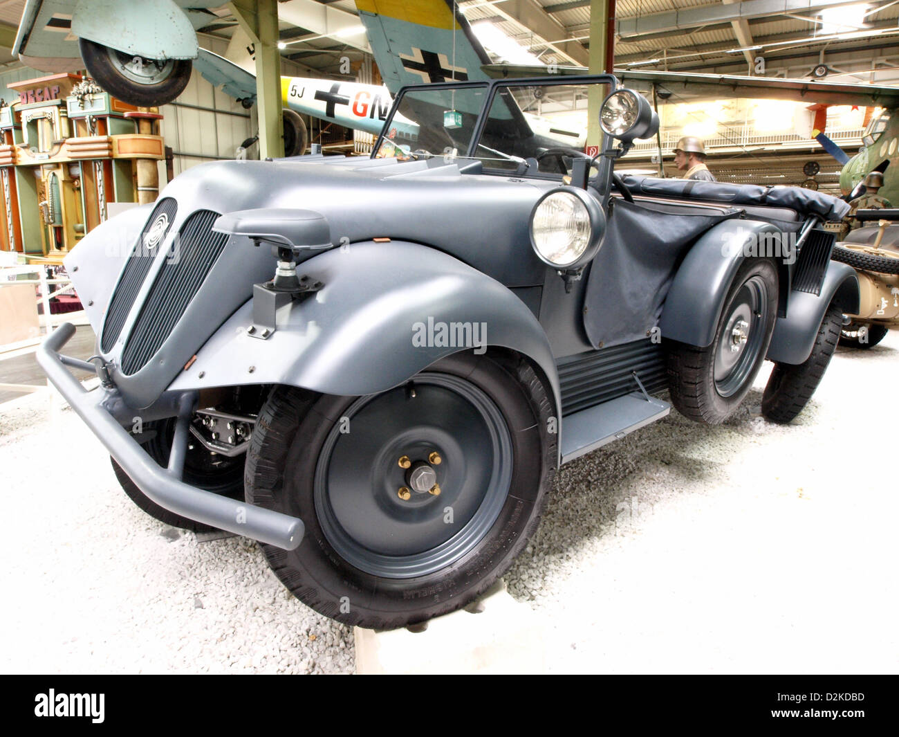 The Tempo G1200, a vintage German car, displayed at the Sinsheim Museum ...