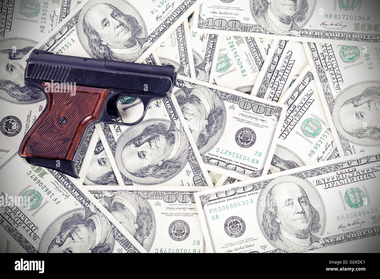 Money Stacks And Guns Drawings