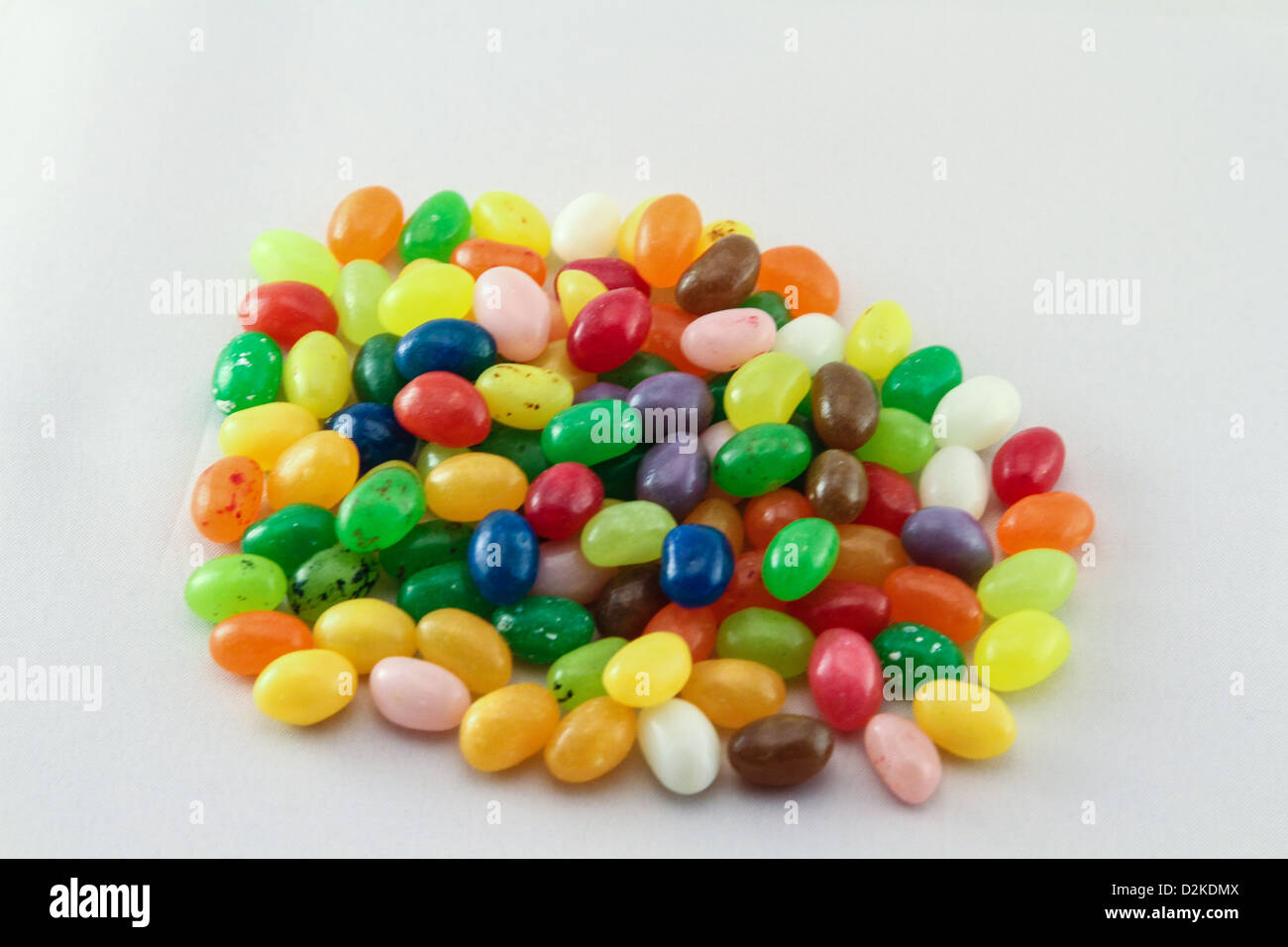 A pile of Jelly Beans against a white background Stock Photo - Alamy