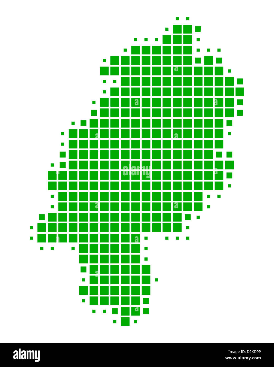 Map of Hesse Stock Photo - Alamy