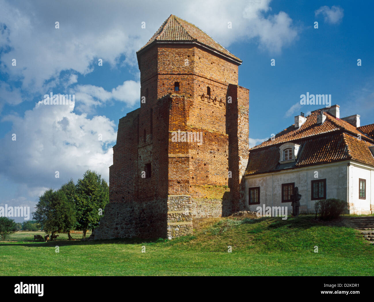 Castle in Liw, Mazovia, Poland Stock Photo - Alamy