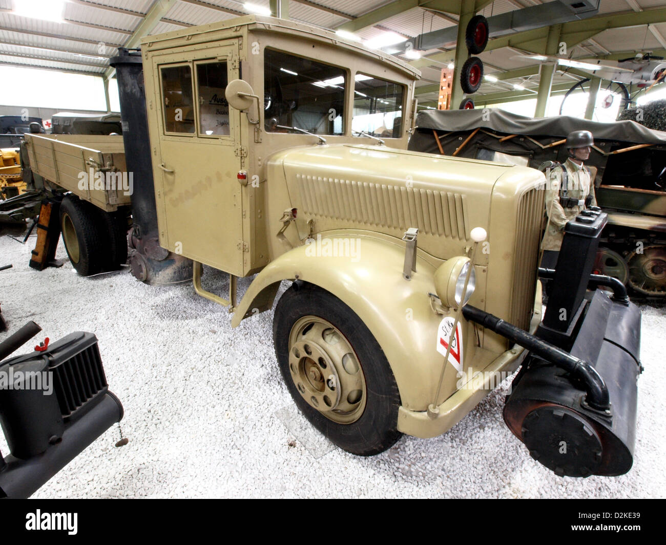 The Opel Blitz truck, equipped with a wooden cab and an Imbert wood ...