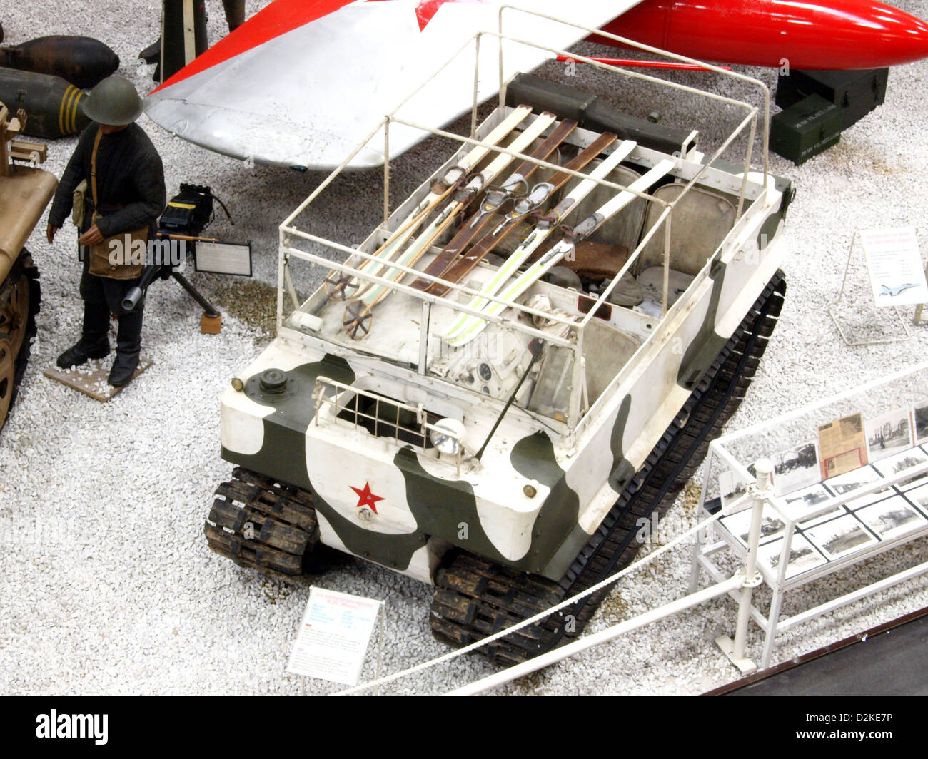 The M29 Weasel, an all-terrain military vehicle, is on display at the ...