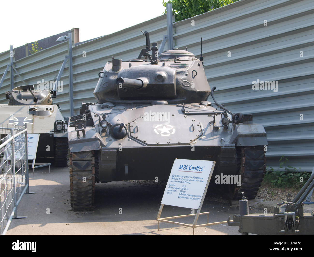 A U.S. Army M24 Chaffee tank, known for its role in World War II and ...