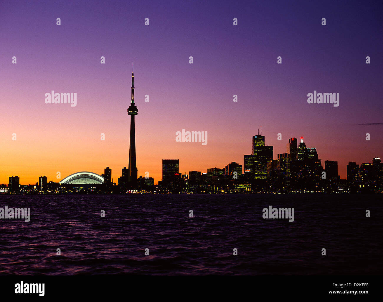 Toronto 1996 View from Toronto Island Toronto Ontario Canada Stock ...