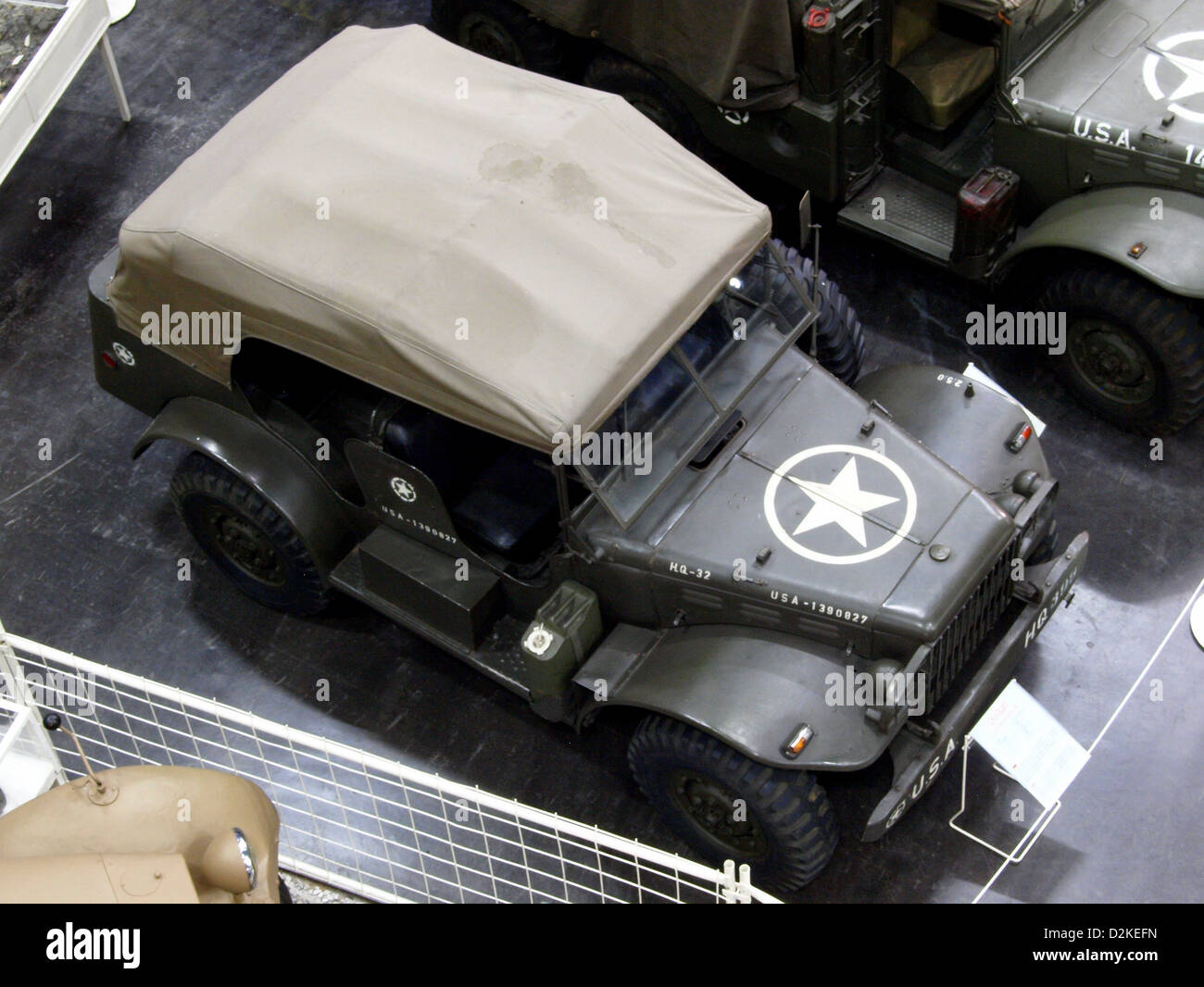 A classic Dodge vehicle on display at the Sinsheim Automobile Museum in ...
