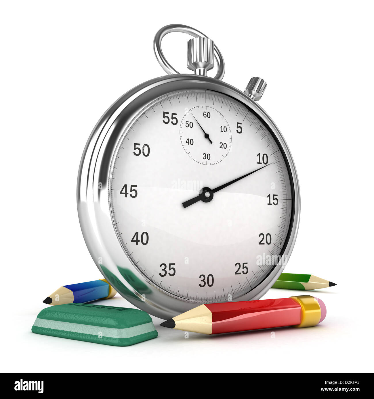 3D Chronometer isolated Stock Photo - Alamy