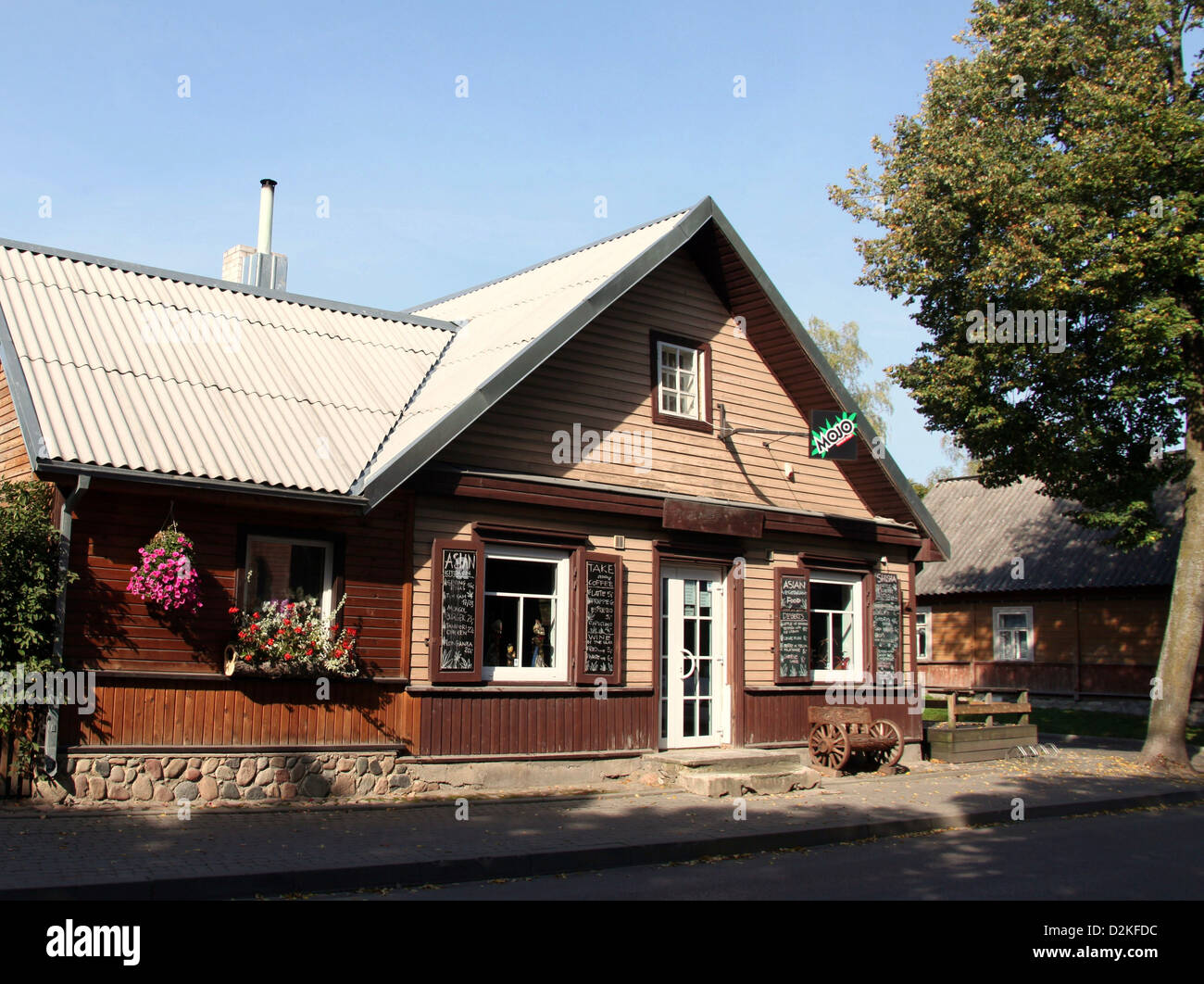 Traditional wooden buildings in lithuanian hi-res stock photography and ...