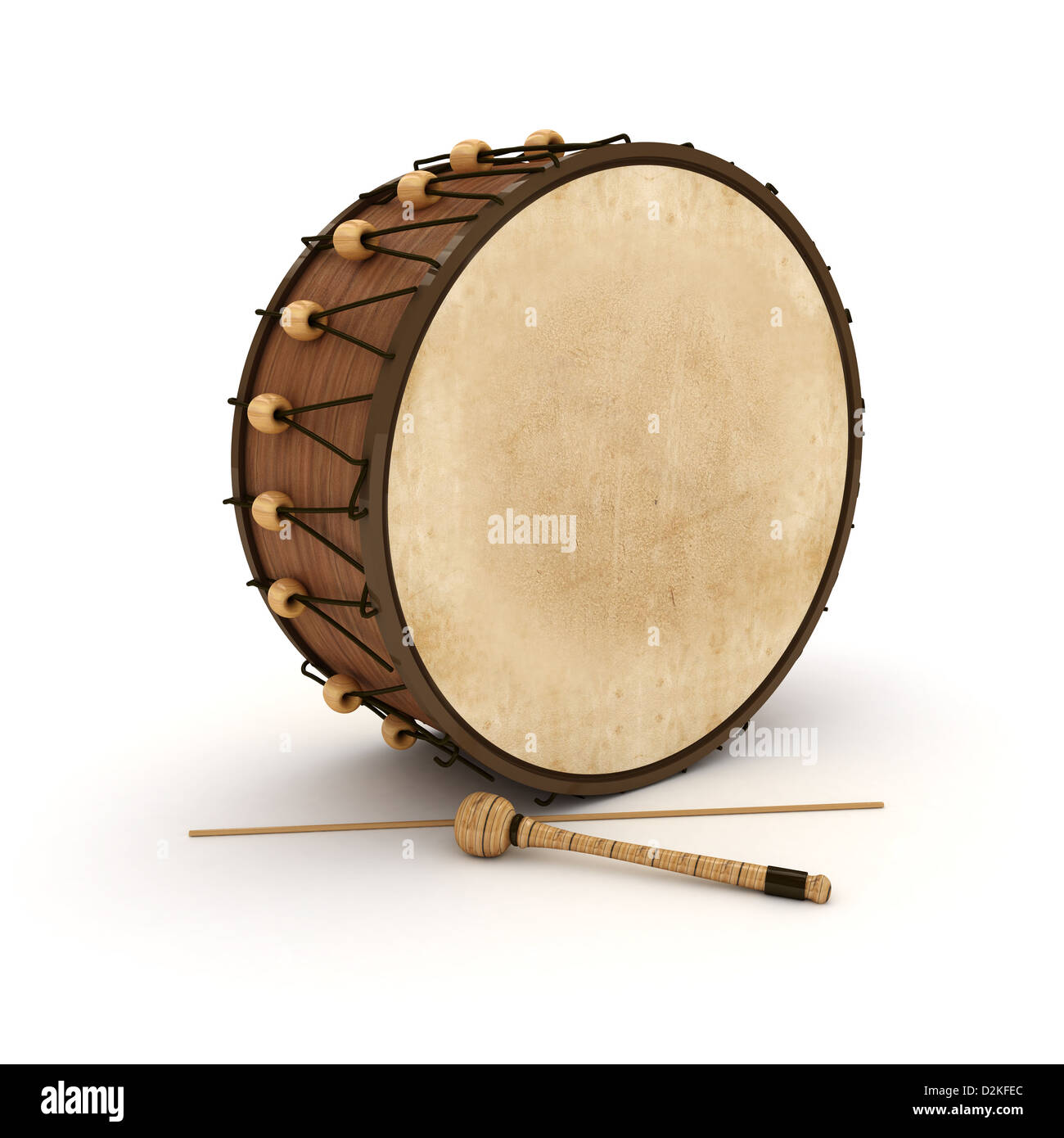 Ramadan Drum 3D Rendered Isolated Stock Photo - Alamy