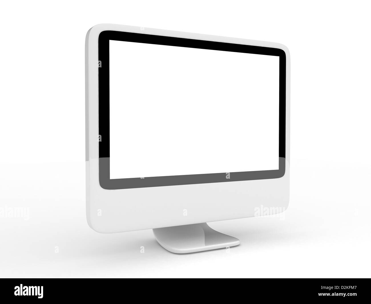 3d LCD monitor isolated Stock Photo - Alamy
