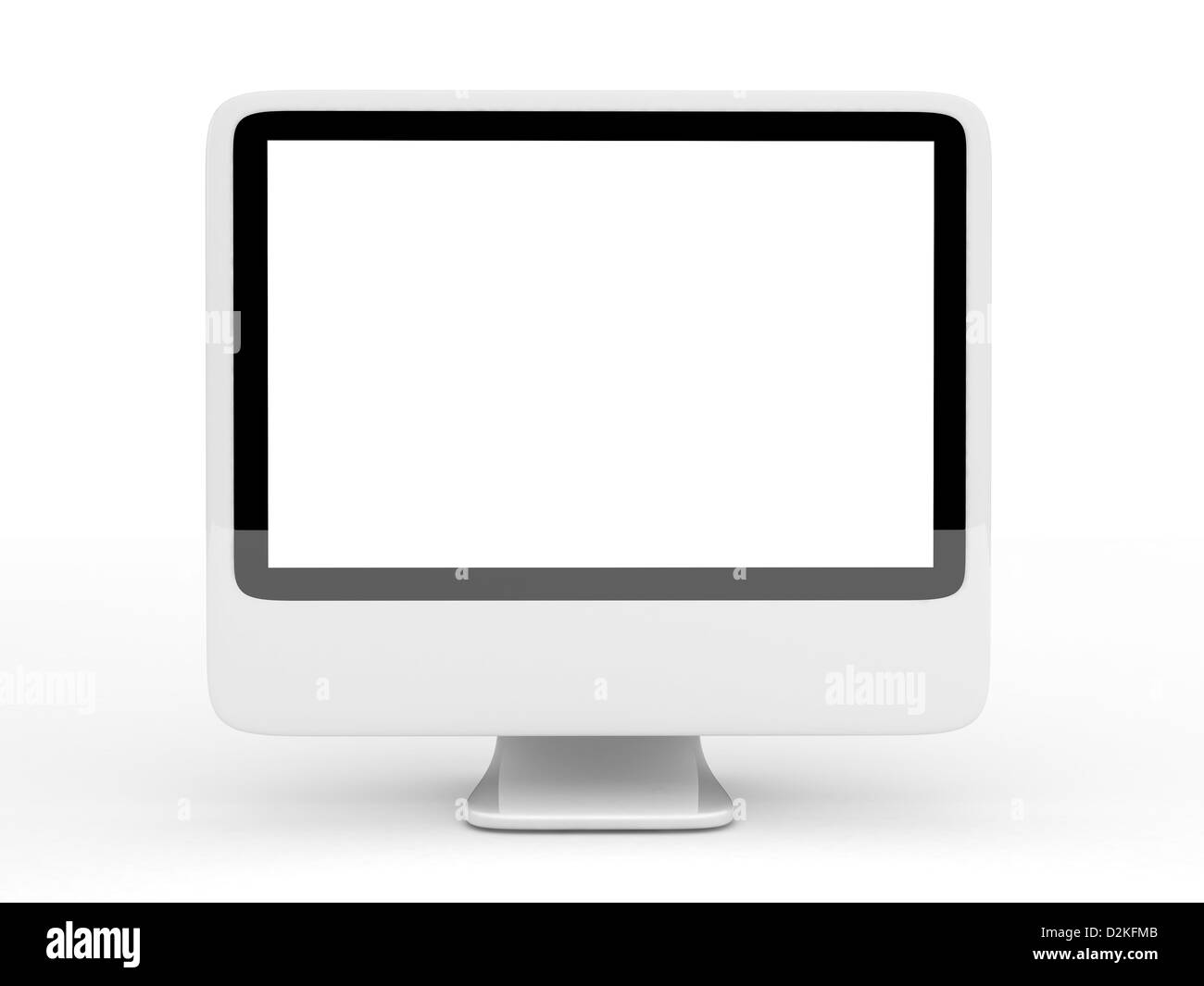 3d LCD monitor isolated Stock Photo - Alamy