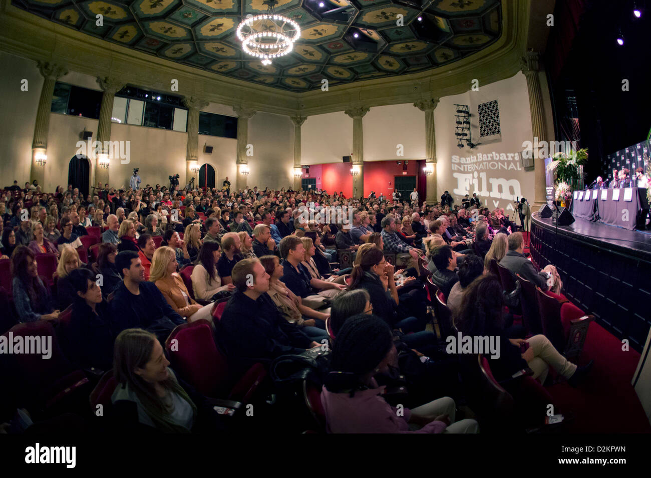 A large audience turns out for the directors' panel at the Santa ...
