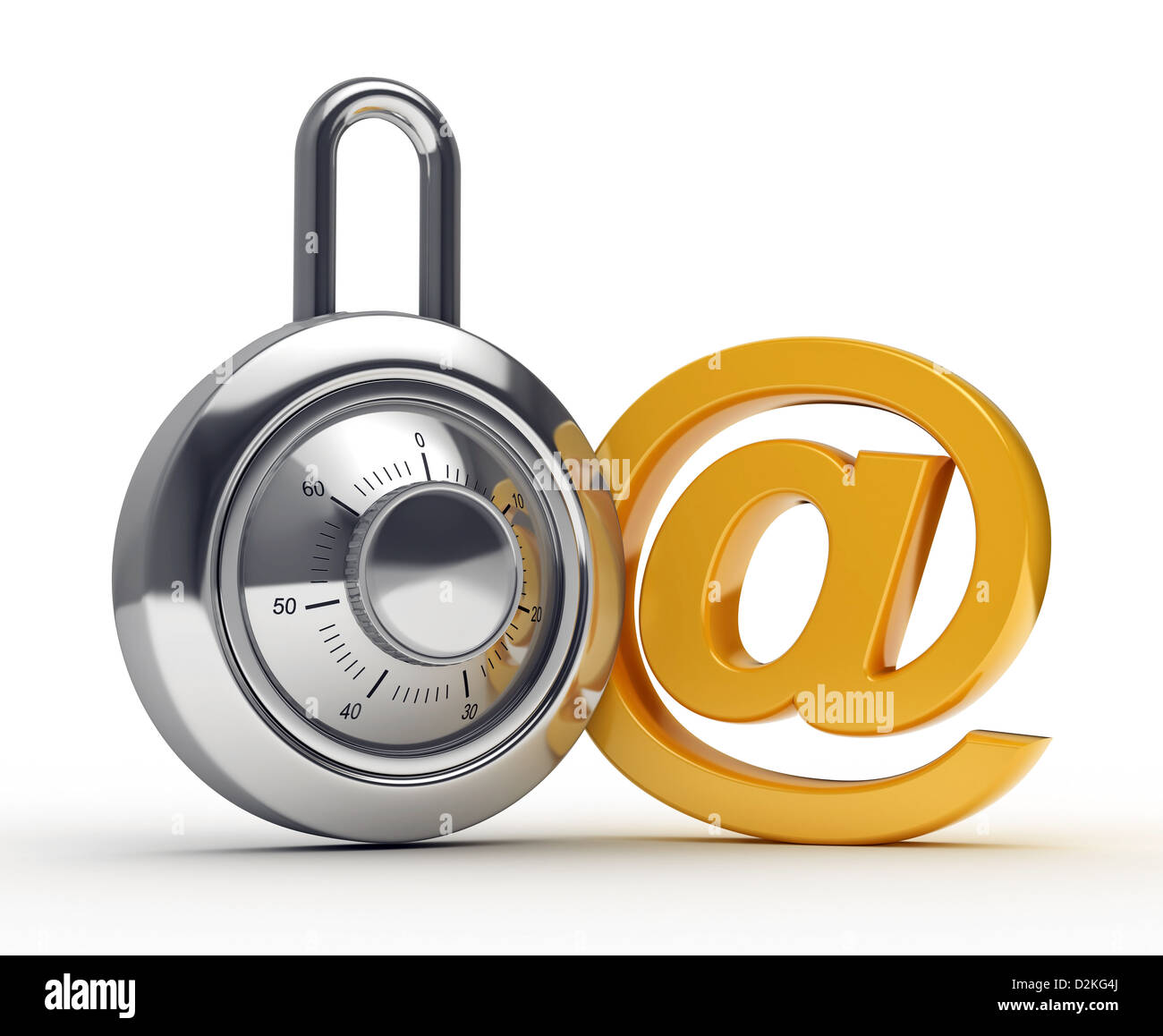 safe mail-lock and e-mail symbol Stock Photo - Alamy