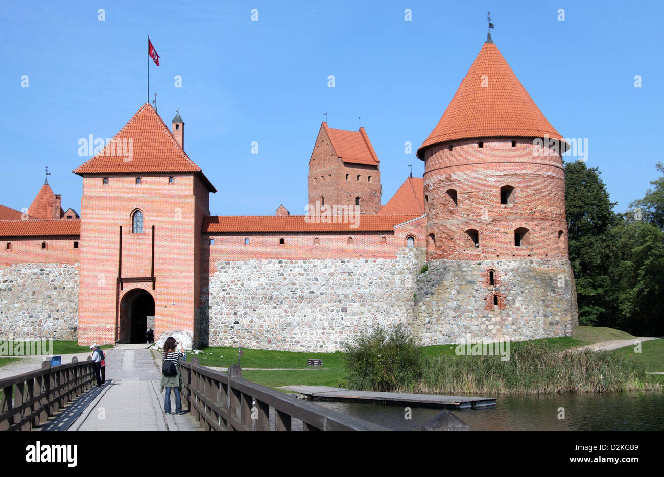 14th century medieval castle on island hi-res stock photography and ...