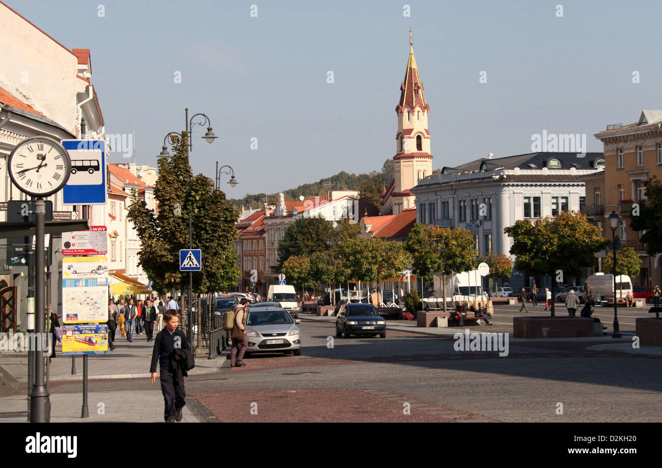 Daily Life in the Lithuanian City of Vilnius Stock Photo - Alamy