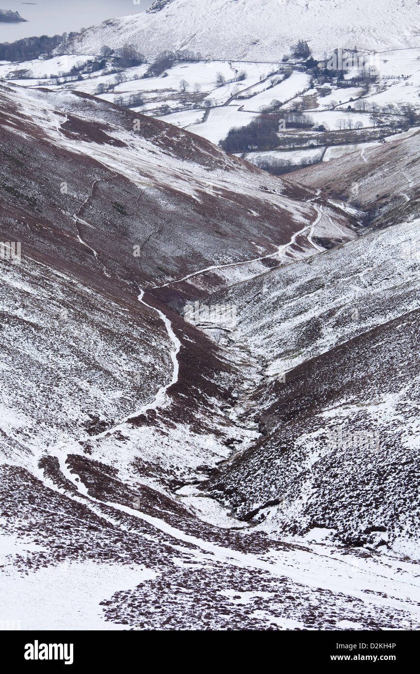 Rigg Beck valley from Scar Crags, Cumbria Stock Photo - Alamy