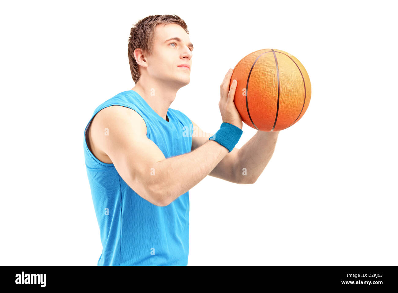Basketball player shooting a basket hi-res stock photography and images ...