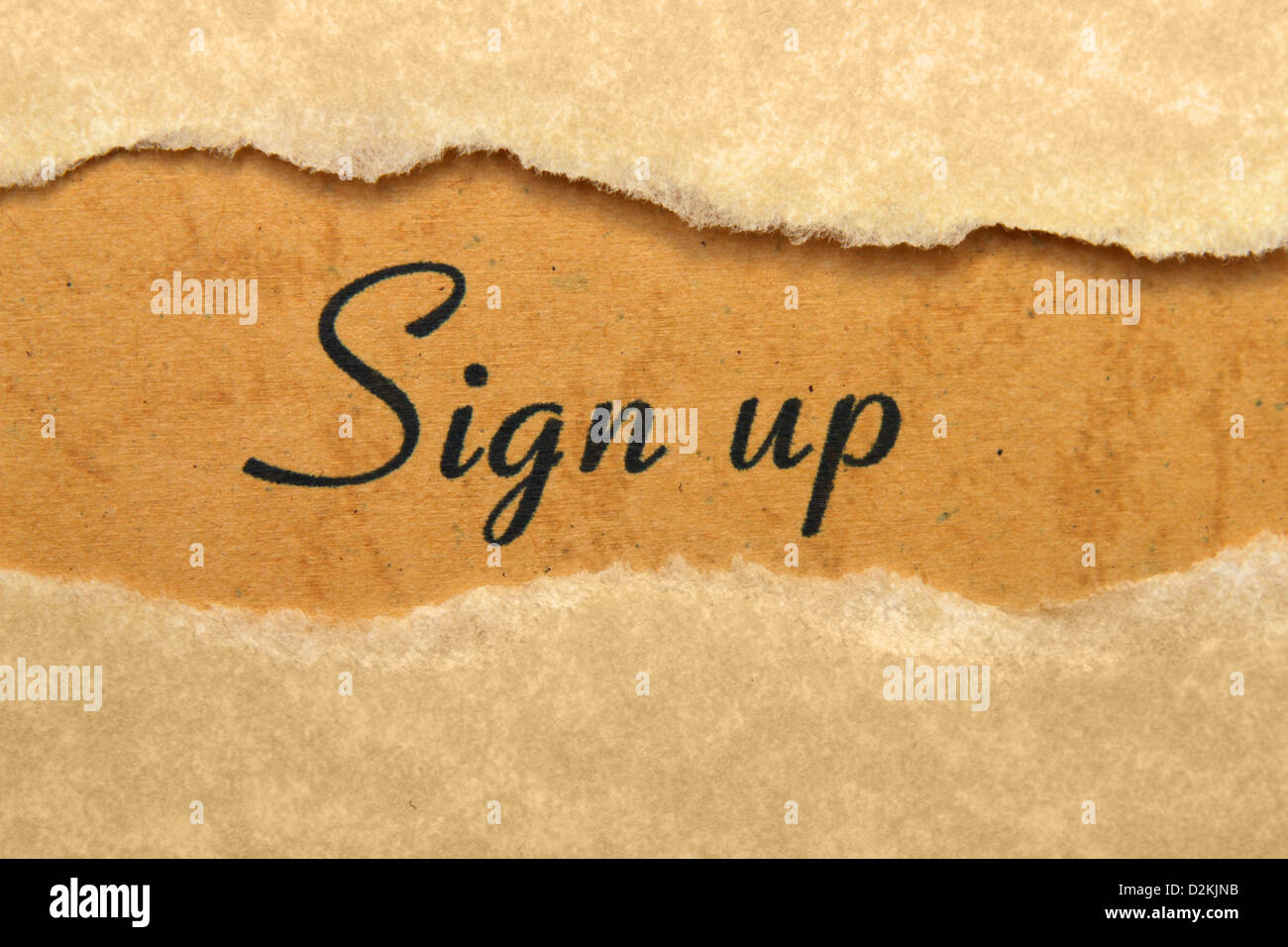 Sign up text Stock Photo - Alamy