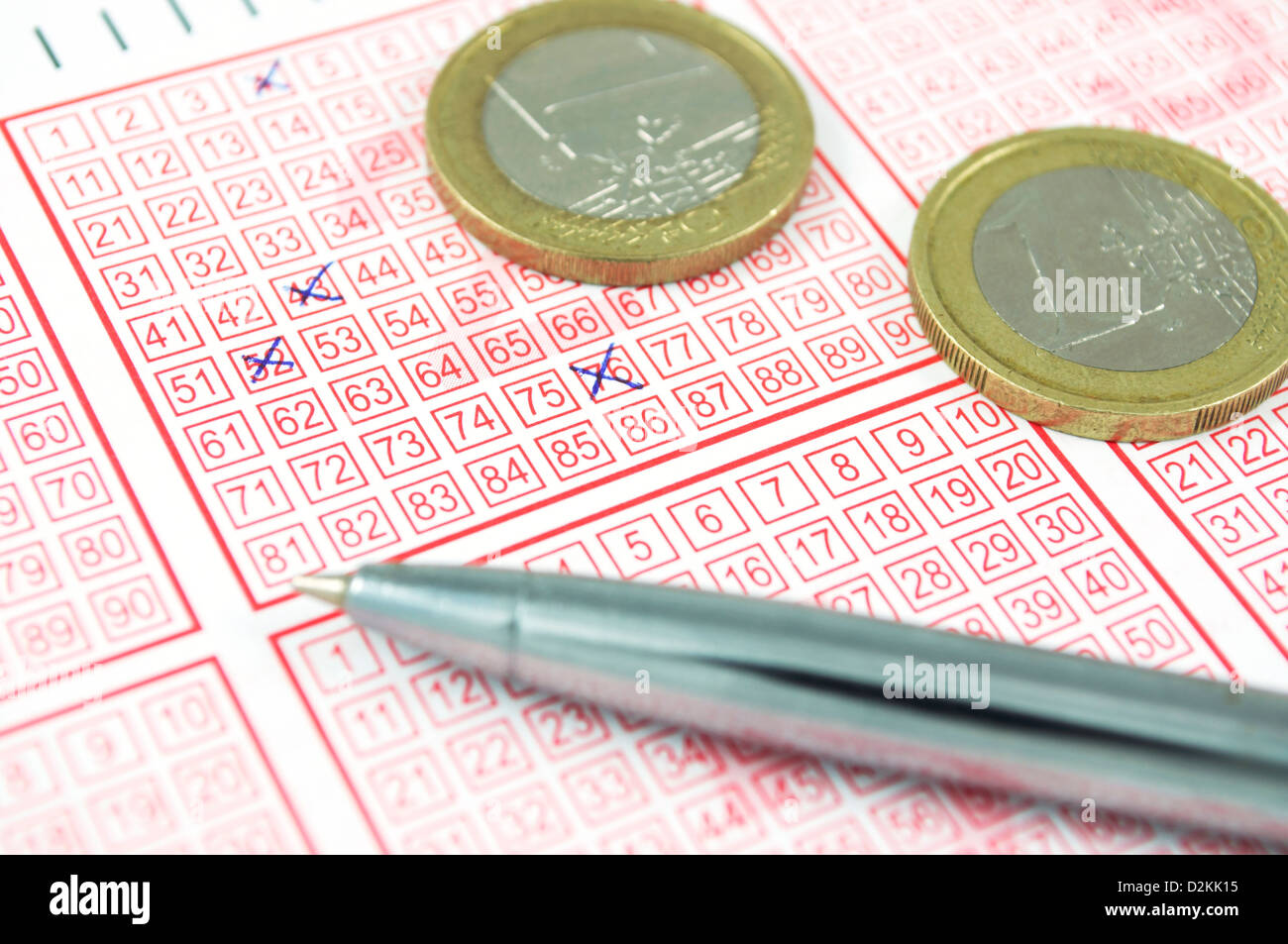 Winning lottery ticket Stock Photo - Alamy