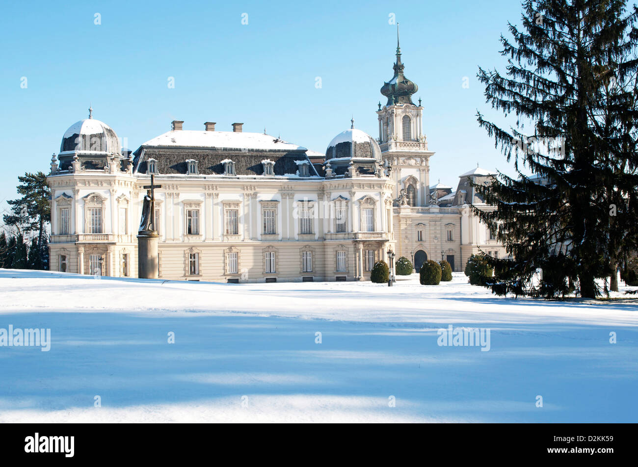 Detail from the Festetics castle in Keszthely, Hungary Stock Photo - Alamy