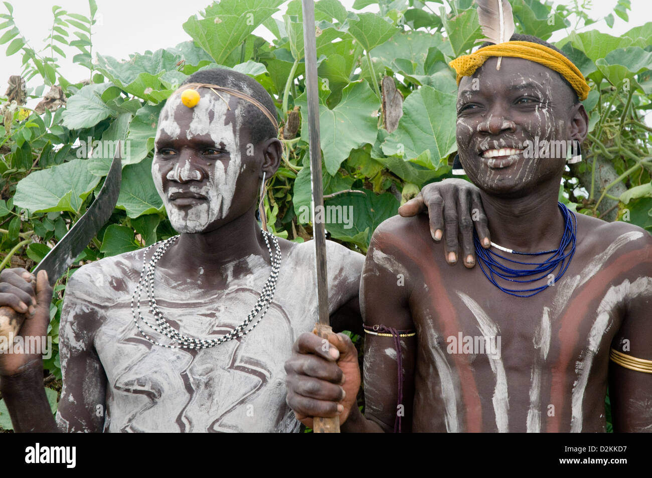 Mursi men hi-res stock photography and images - Alamy