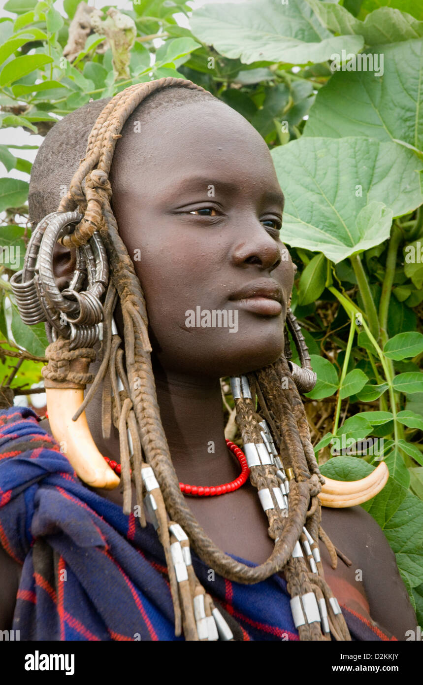 Mursi tribal hi-res stock photography and images - Alamy