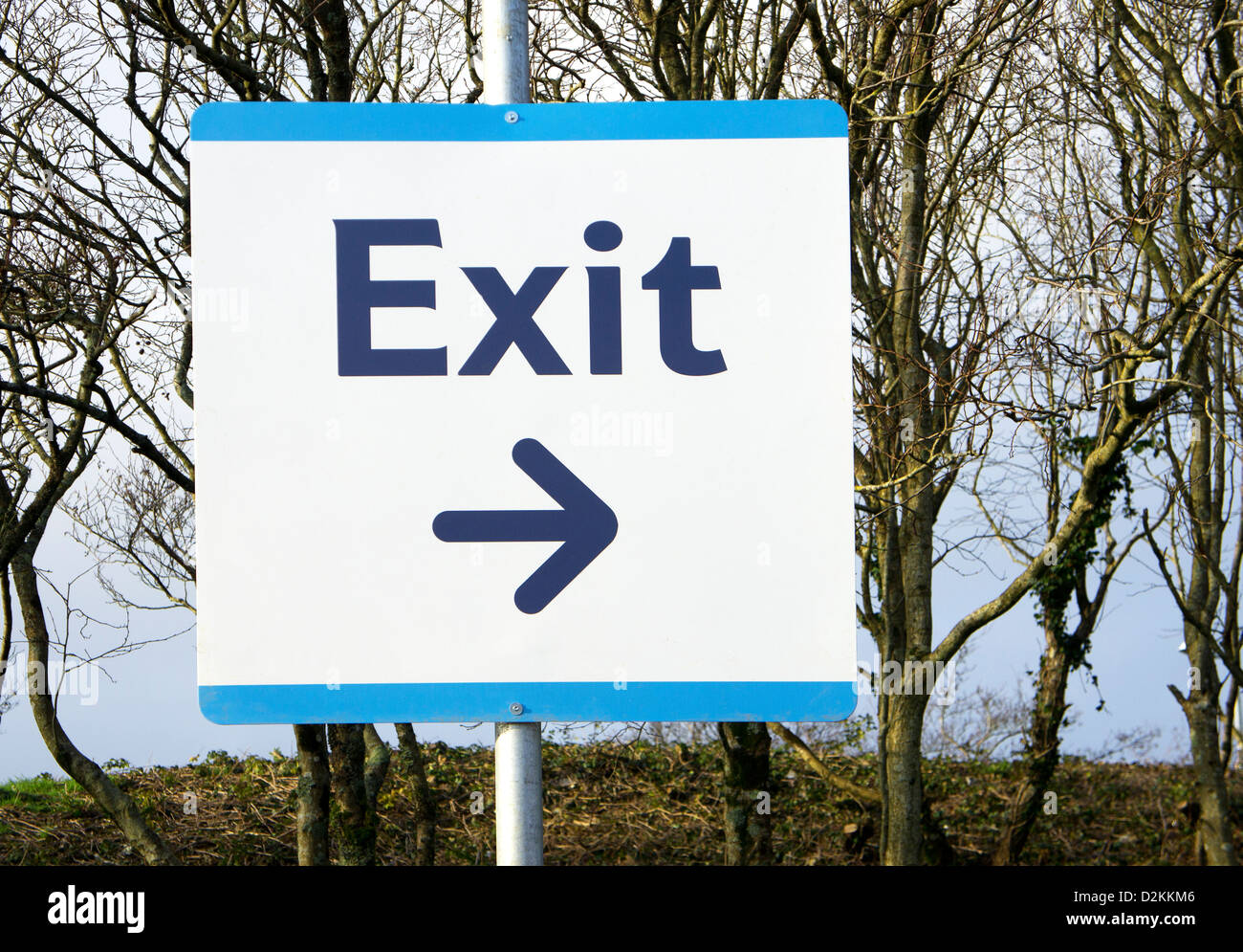 an exit sign Stock Photo - Alamy