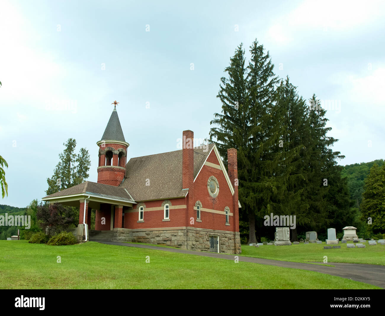 country church near Norwich, New York Stock Photo - Alamy