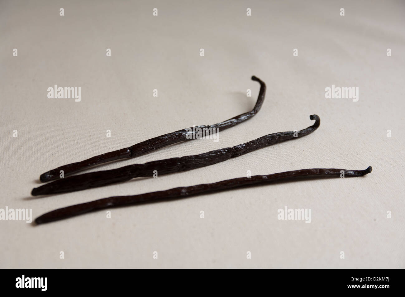 Close-up view of Organic Vanilla Beans Stock Photo - Alamy