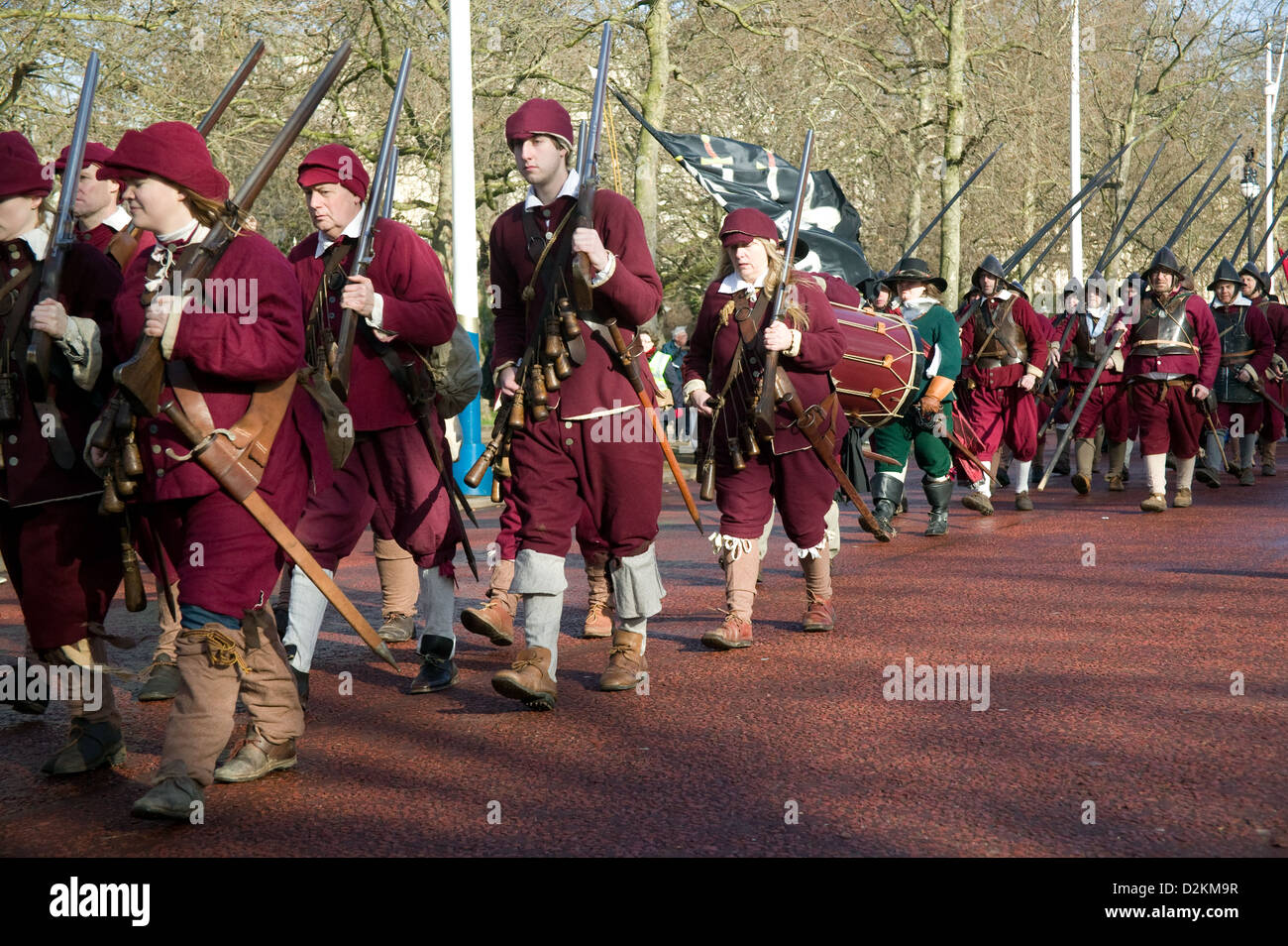 The annual commemoration by The King's Army of the martyrdom of King ...