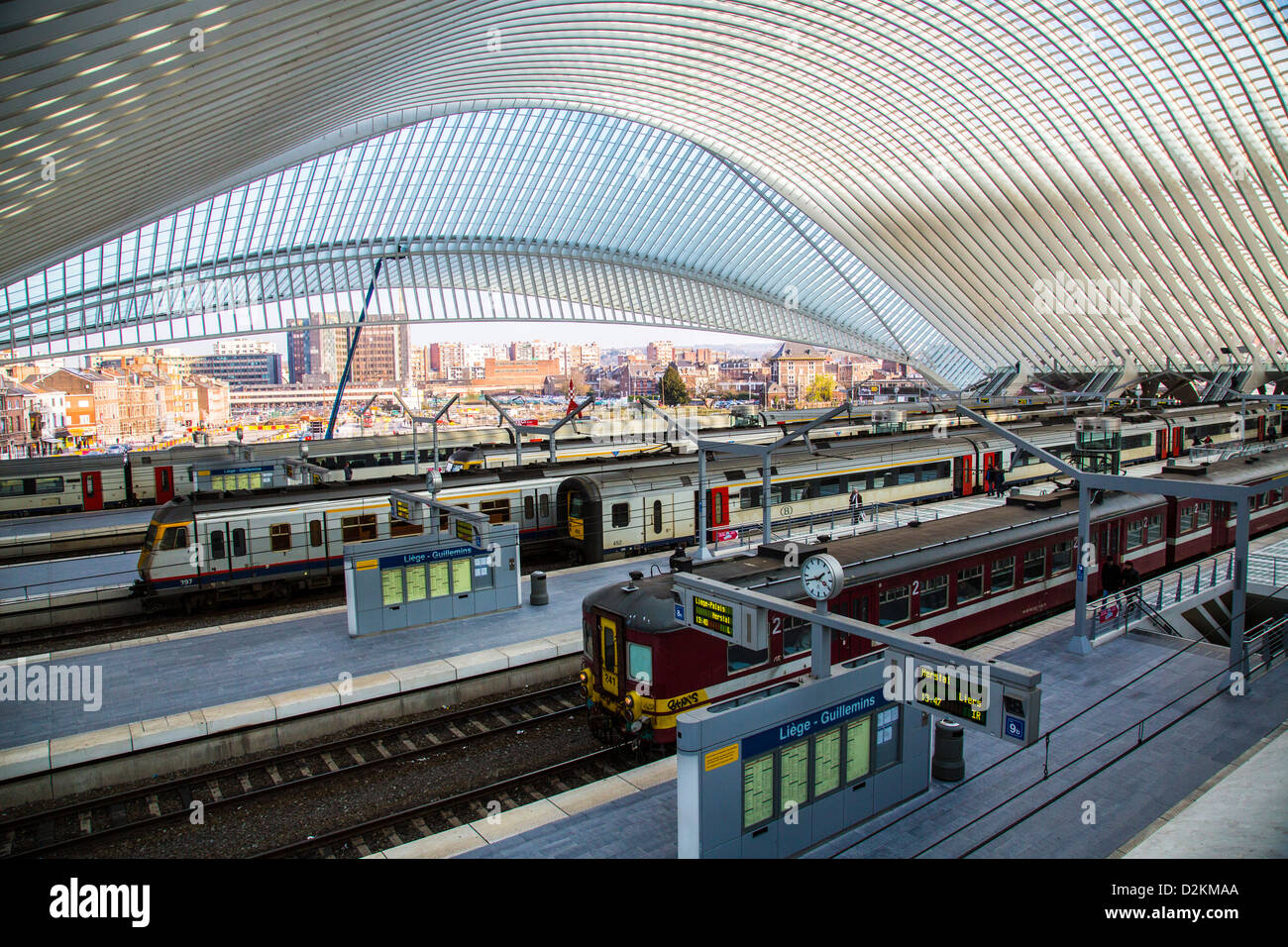 The train station of Liège, Gare de Liège-Guillemins, designed by ...