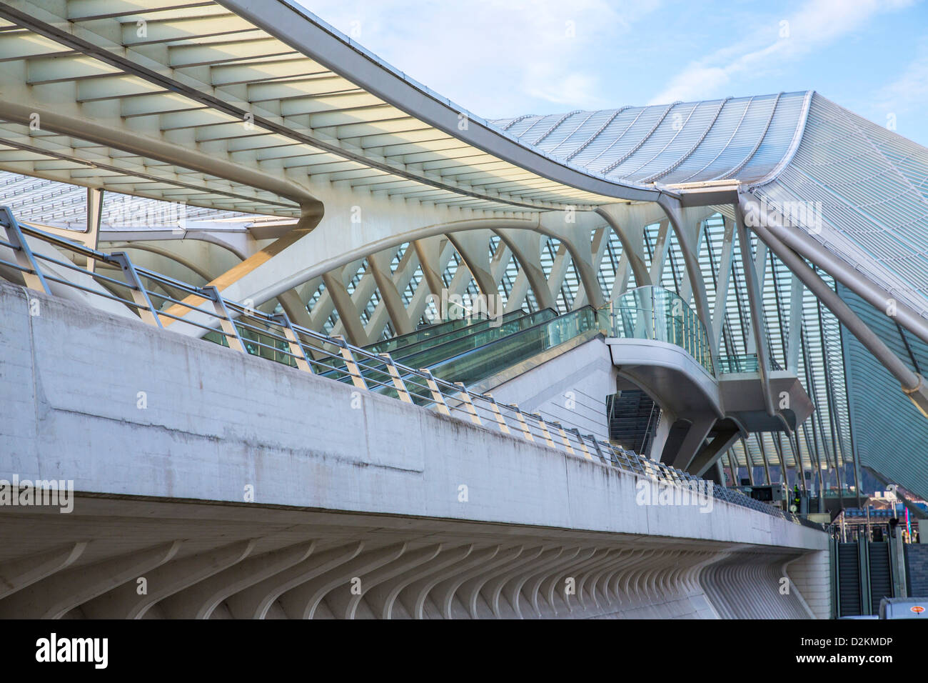 The train station of Liège, Gare de Liège-Guillemins, designed by ...