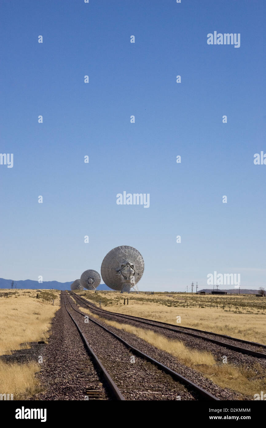Radio Telescope and Train Tracks, National Radio Astronomy Observatory ...