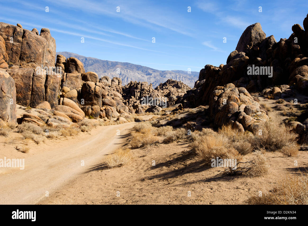 The Alabama Hills near Lone Pine, California, scene of many western ...