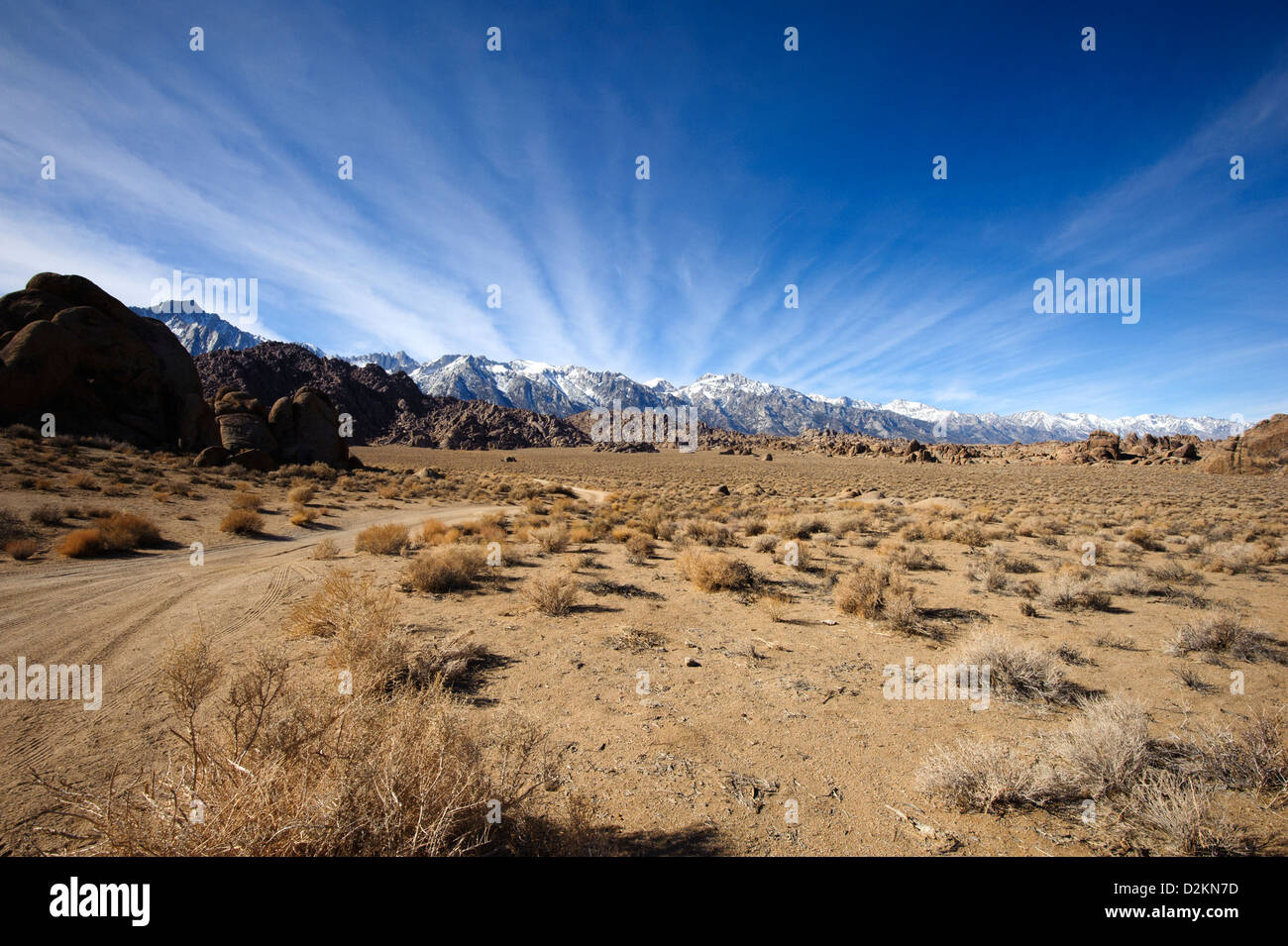 The Alabama Hills near Lone Pine, California, scene of many western ...