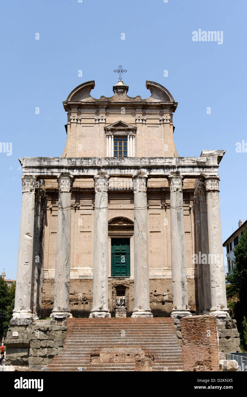 the monolithic Corinthian column pronaos and flight of steps of the ...