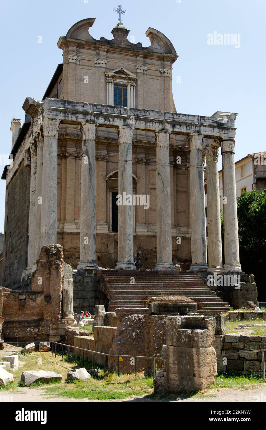 the monolithic Corinthian column pronaos and flight of steps of the ...