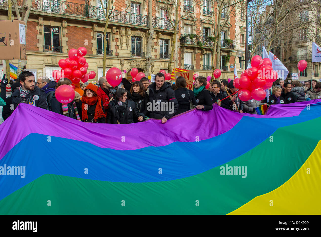 Huge lgbt flag hi-res stock photography and images - Alamy