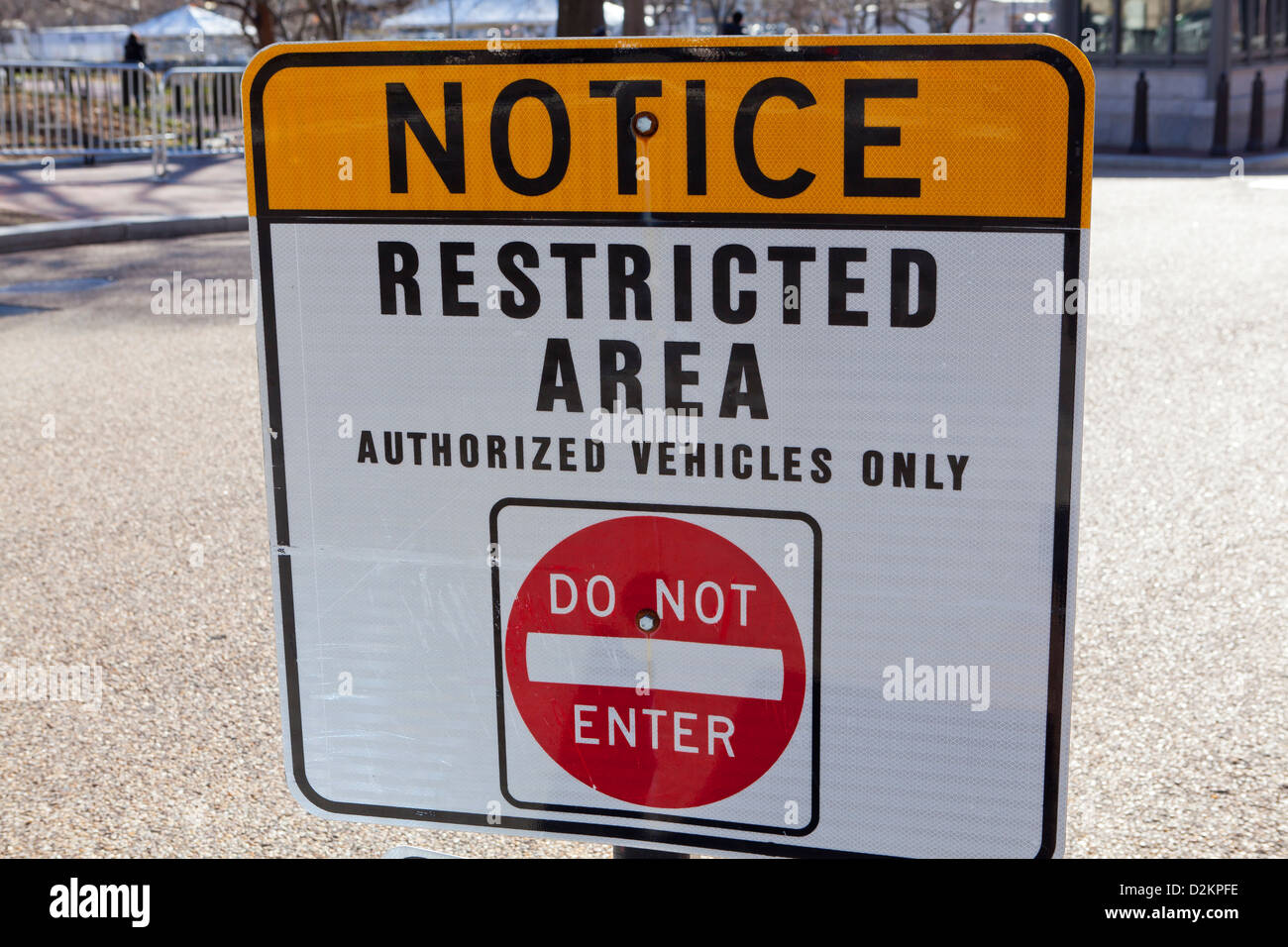 Restricted area sign hi-res stock photography and images - Alamy