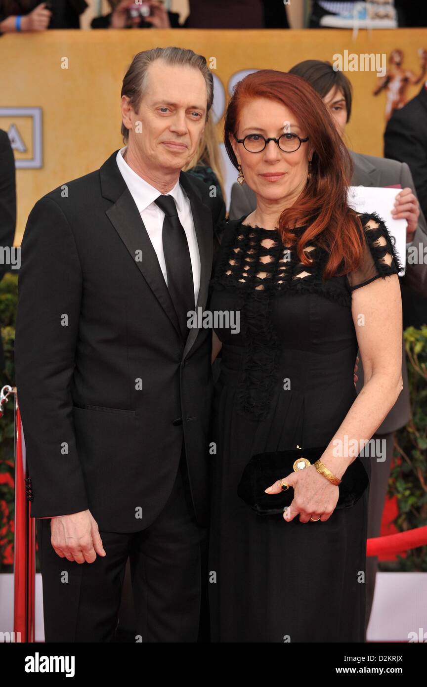 Los Angeles, California. 27th January 2013. Steve Buscemi, Jo Andres at ...