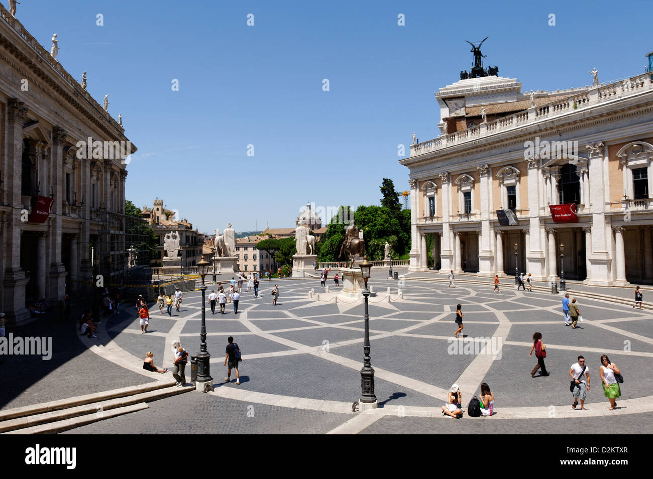 Rome. Italy. View of Michelangelo’s magnificent 16th century ...
