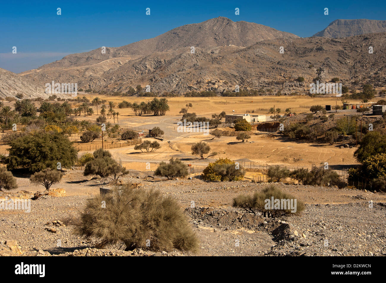 The Sayh Plateau in the mountains of the Musandam peninsula, Sultanate ...