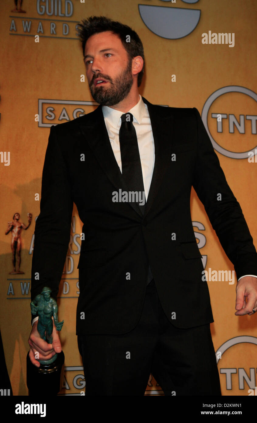 BEN AFFLECK 19TH ANNUAL SCREEN ACTORS GUILD AWARDS. PRESSROOM LOS ...